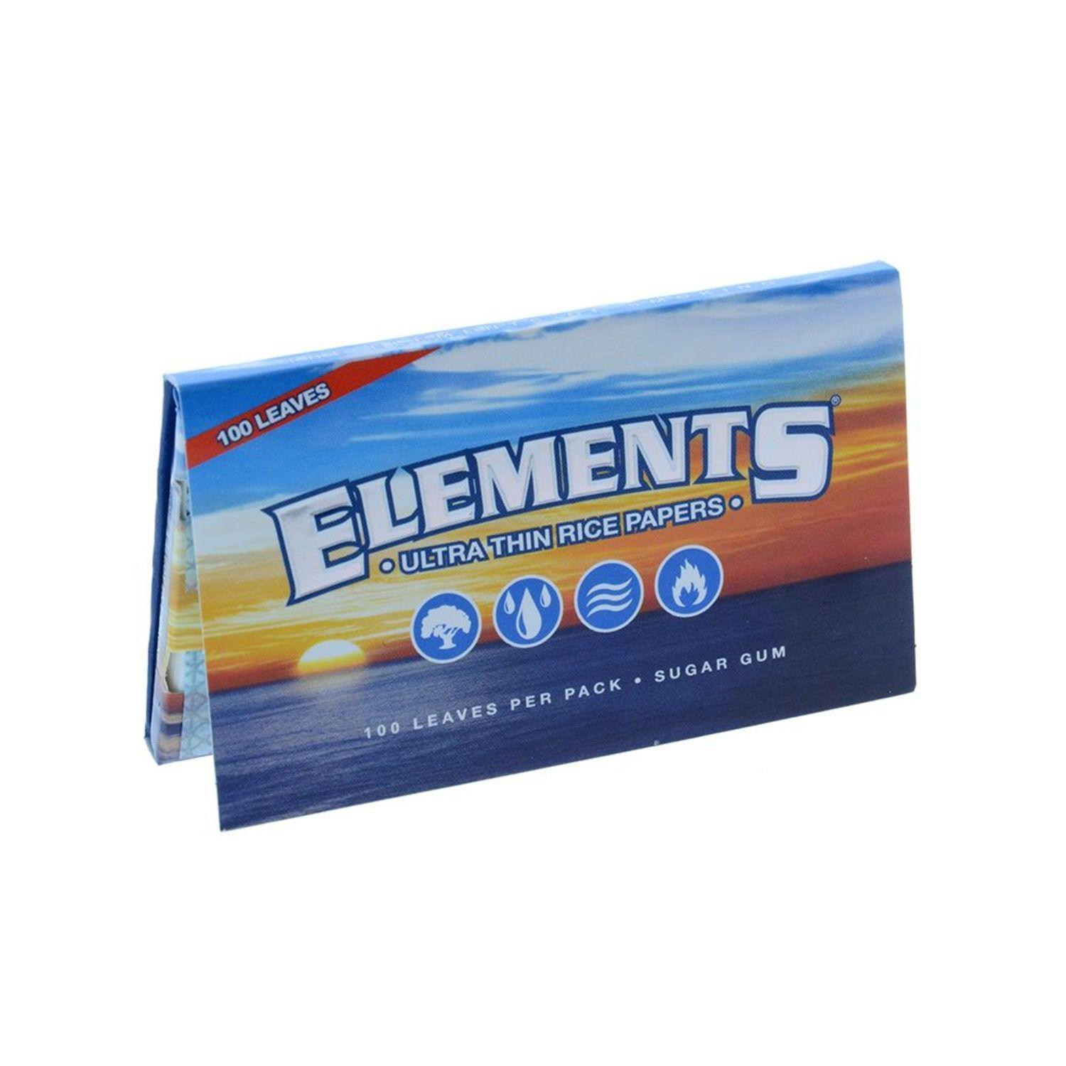 Elements Blue and Elements Red Single Wide Double Pack Ultra Thin Rice ...