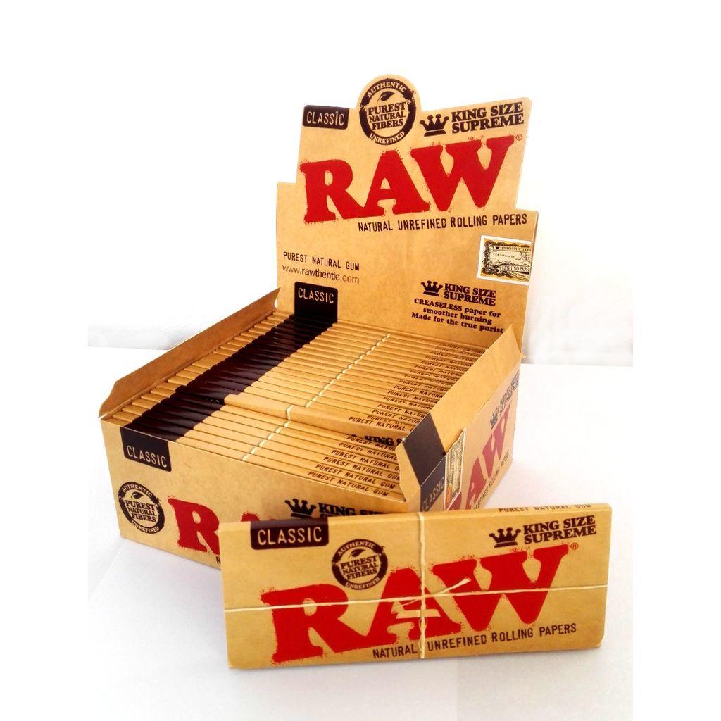RAW Classic King Size"Supreme" Cigarette Rolling Papers