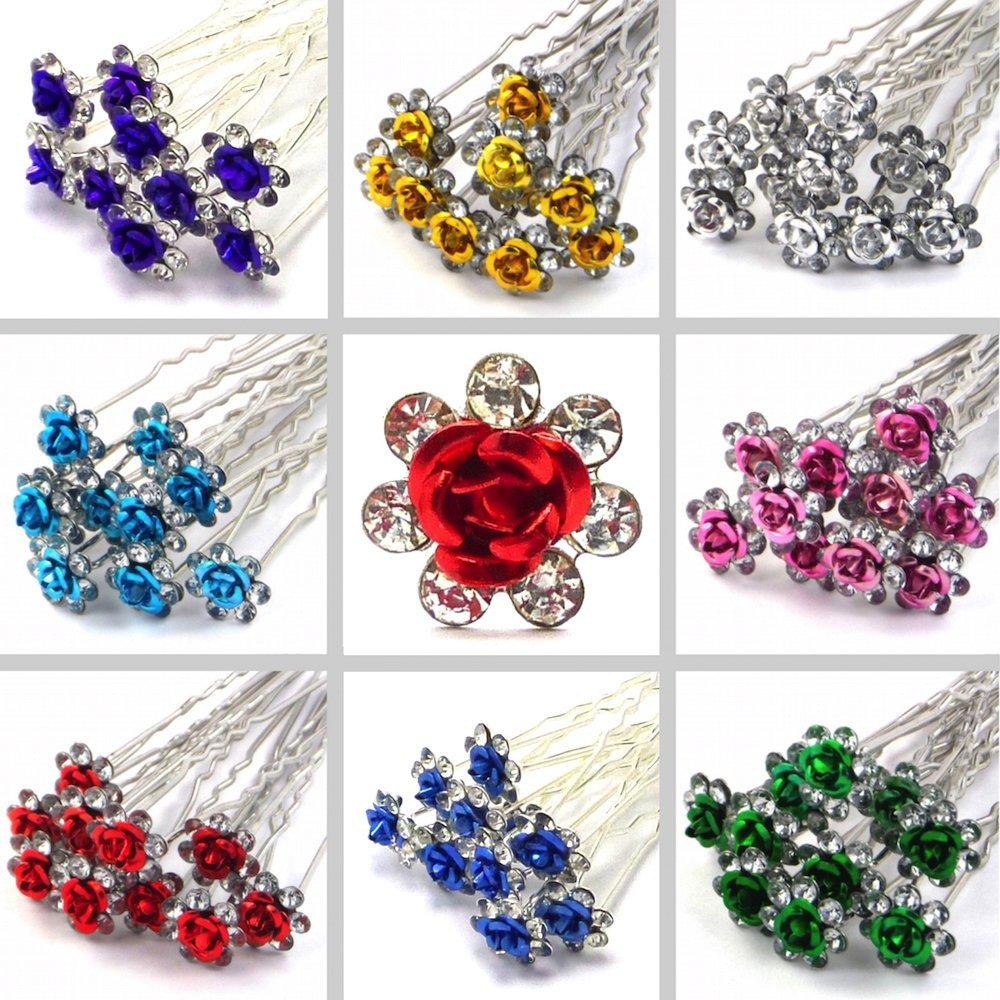 MontCherry Brand High Quality Elegant ''Rose Flower'' Crystal Diamante ...