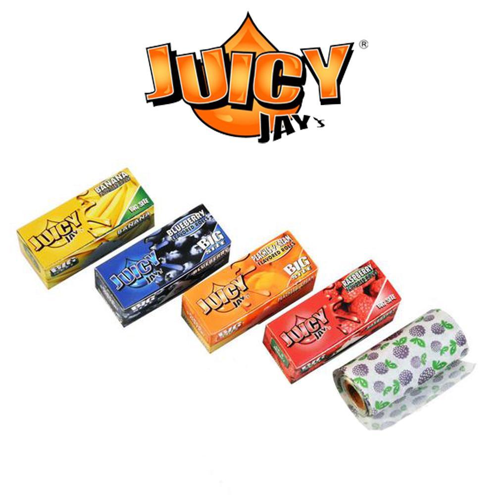 JUICY JAYS FLAVORED ROLLING PAPER ROLLS IN MANY FLAVORS