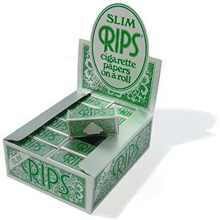 RIPS ''Green Slim'' Paper Cigarette Papers Rolls Various Variations