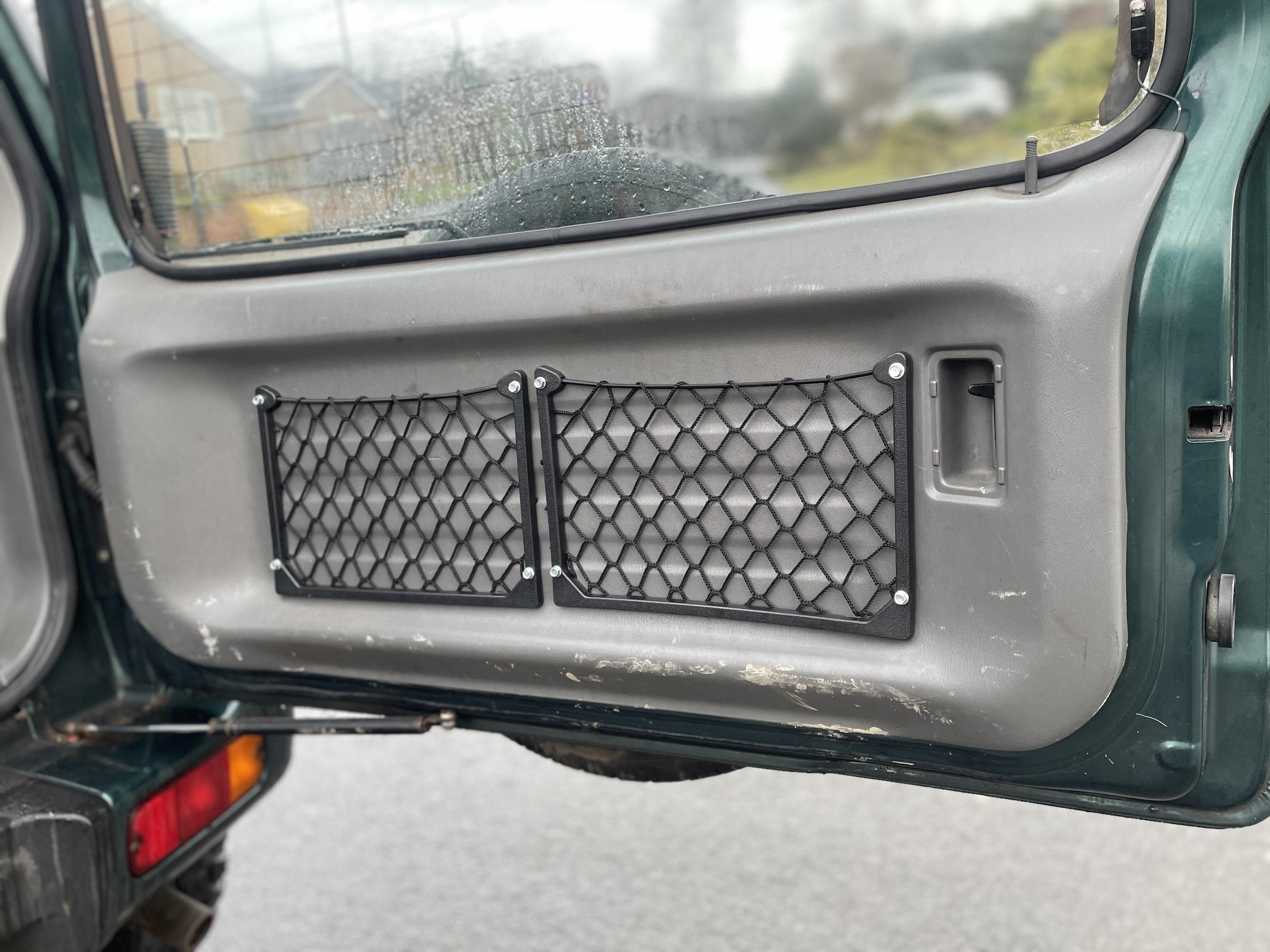 SUZUKI JIMNY 98-18 BOOT BACK DOOR STORAGE NETS COMPARTMENTS