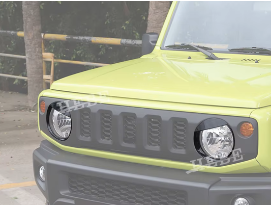 SUZUKI JIMNY 18on HEADLIGHT MASKS COVERS 'BAD BOY BONNET STYLE'