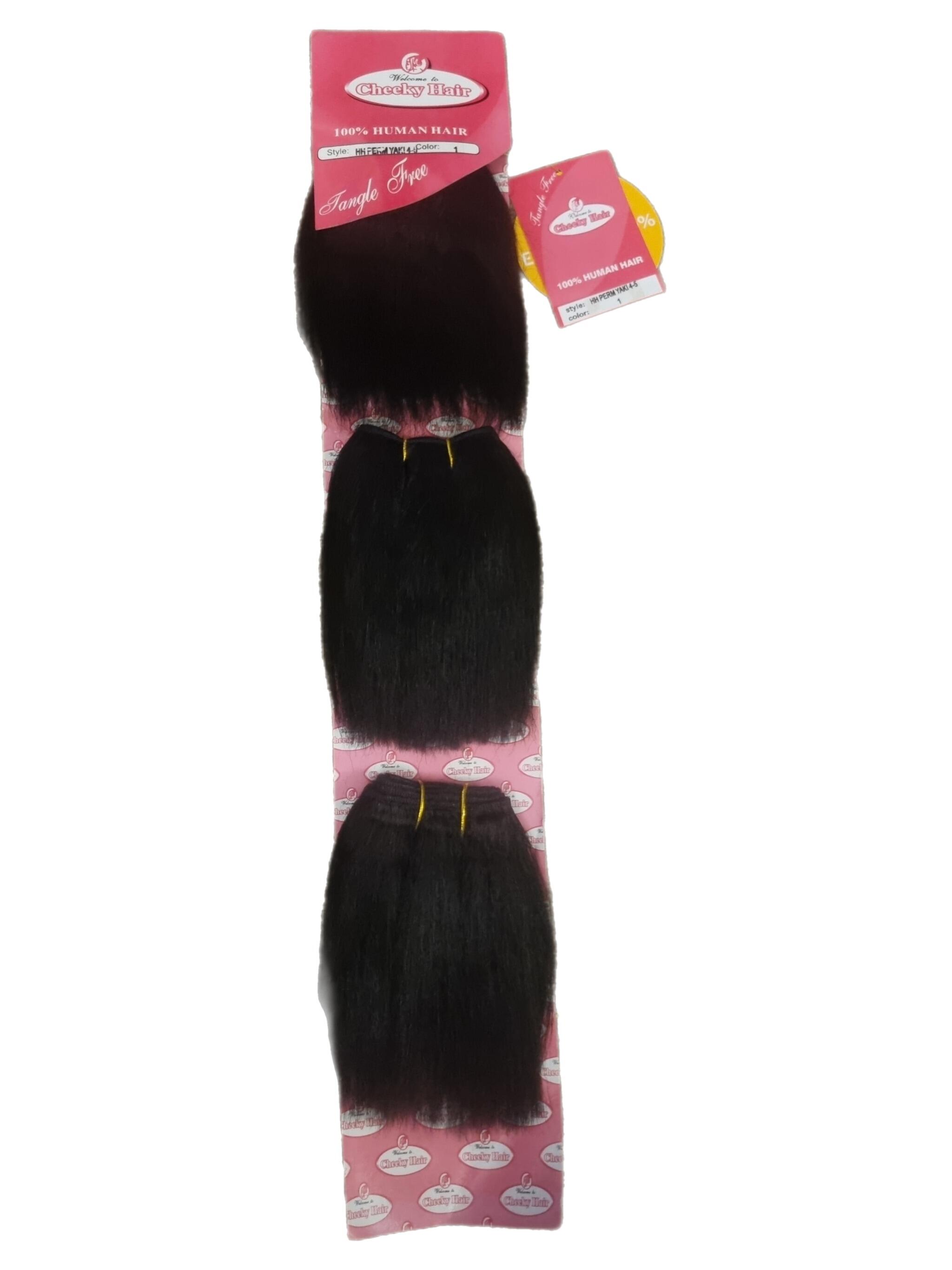 Human Hair Perm Yaki human hair = col 1. 8inches