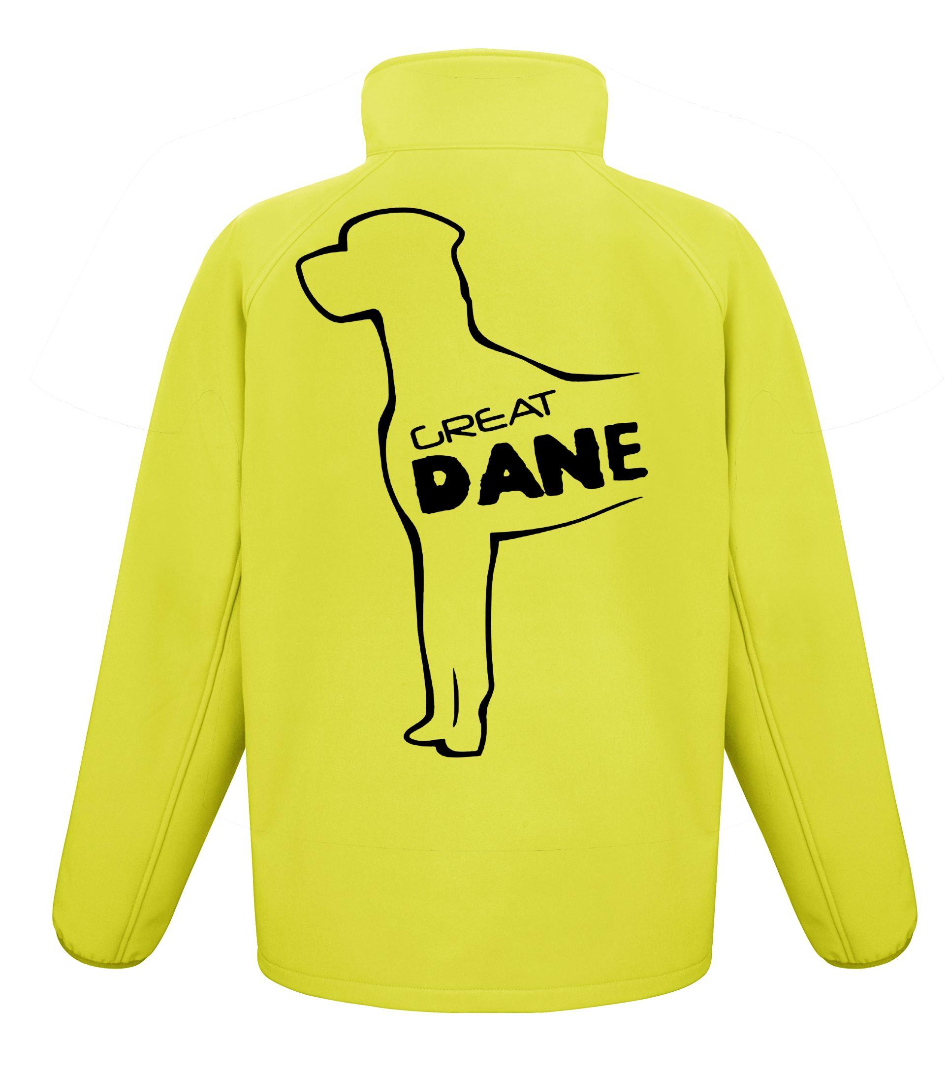 Softshell Jacket with Exclusive Dogeria Great Dane Dog Breed Design