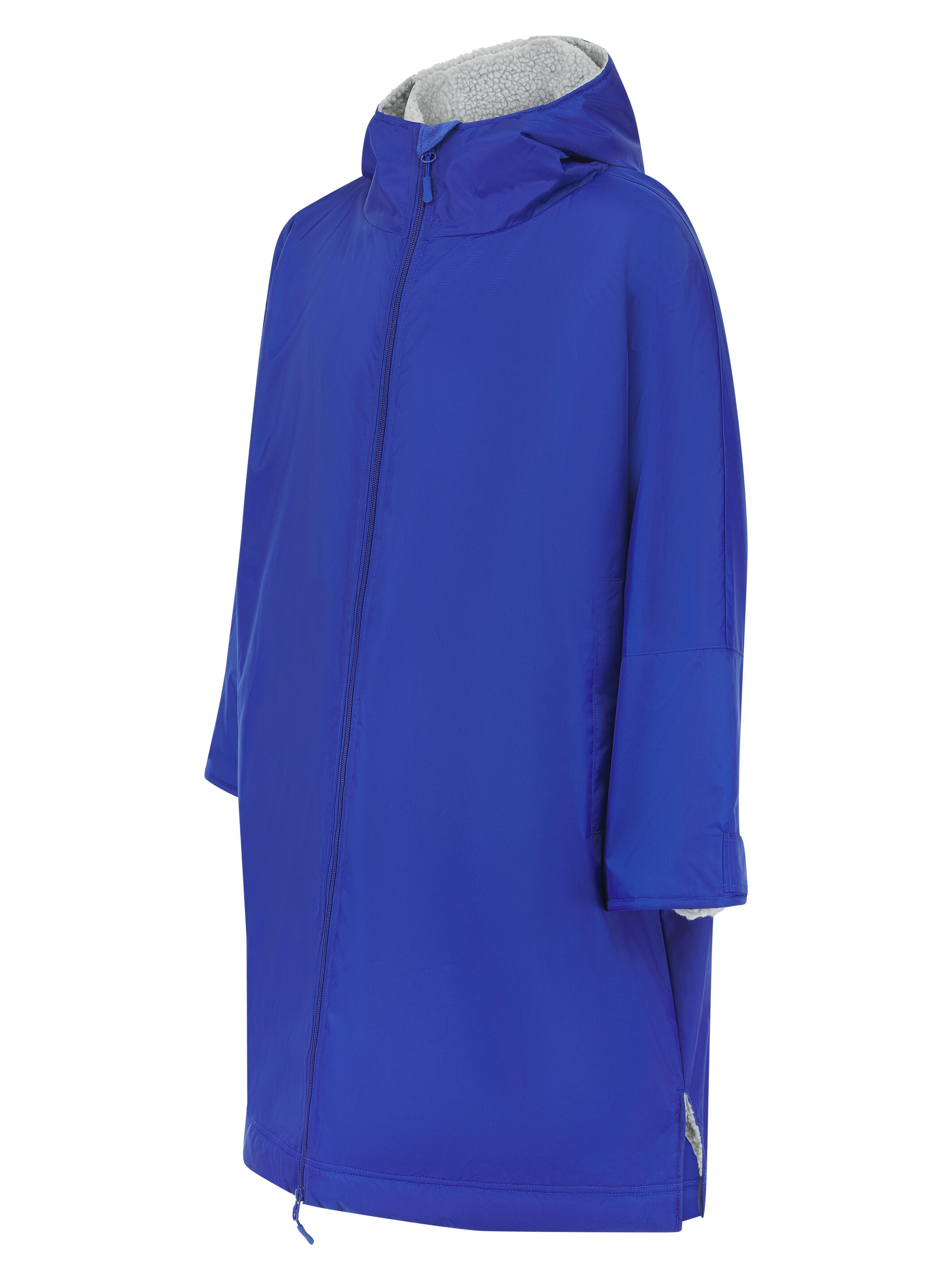 Royal Blue All Weather Waterproof Hooded Robe