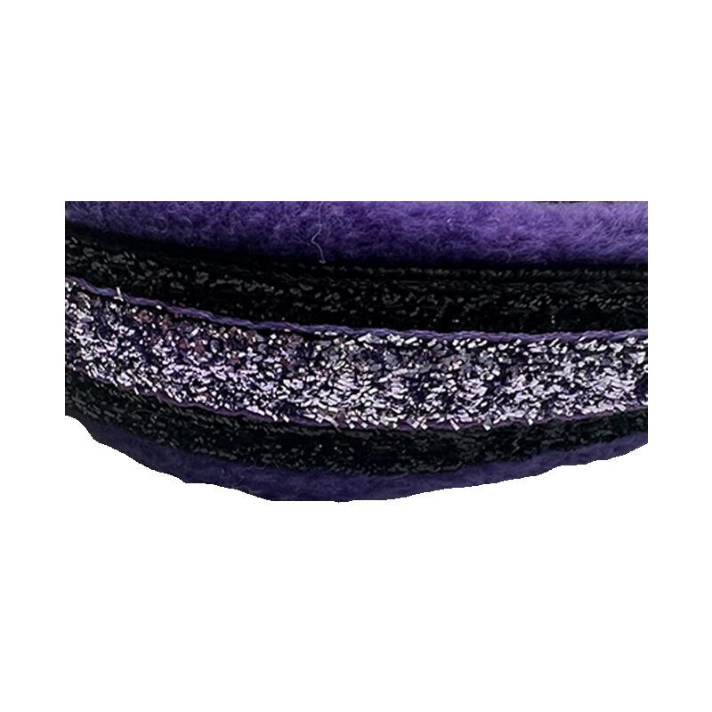 Purple Sparkly Fleece Collar
