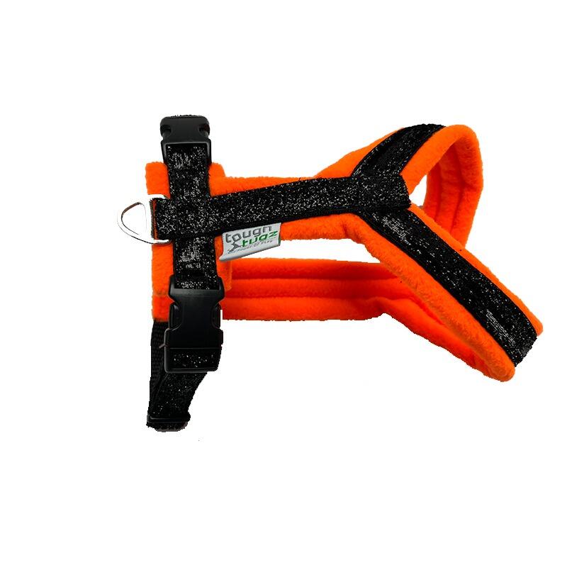 Orange Sparkly Fleece Harness