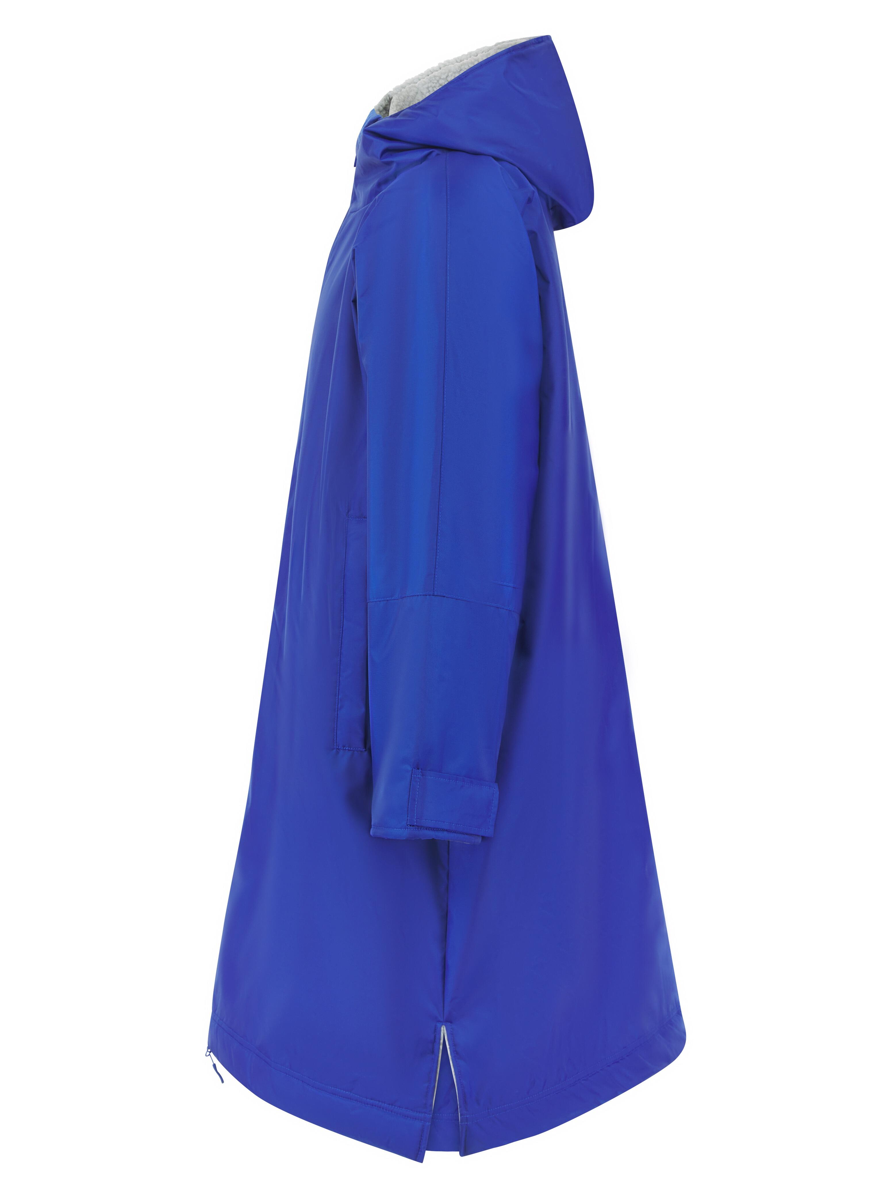 Royal Blue All Weather Waterproof Hooded Robe