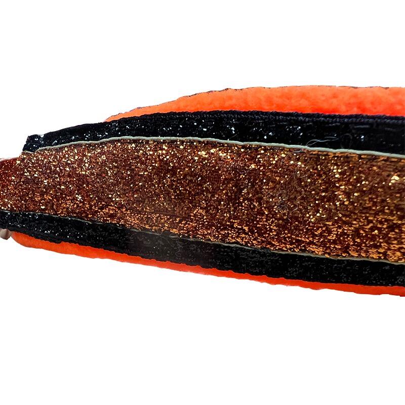 Orange Double Sparkle Slip Collar