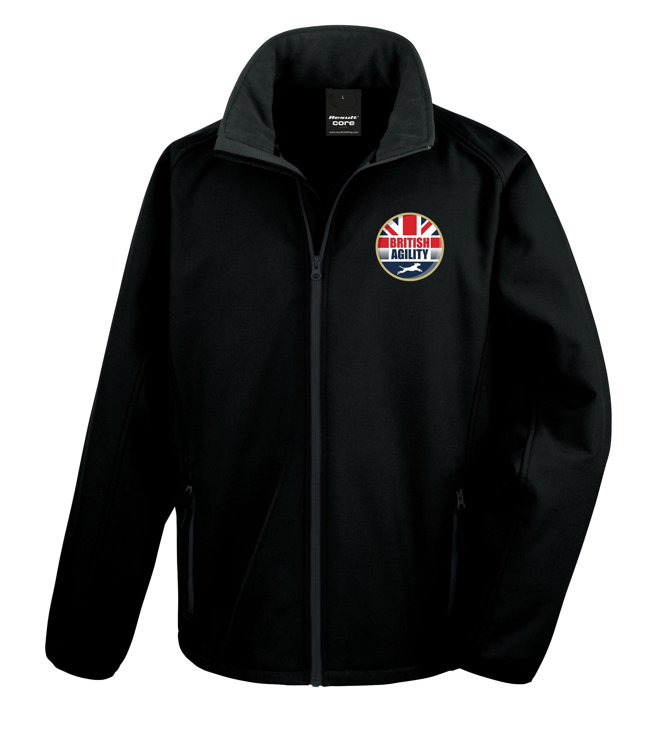 British Agility 2023 Soft Shell Jacket Black