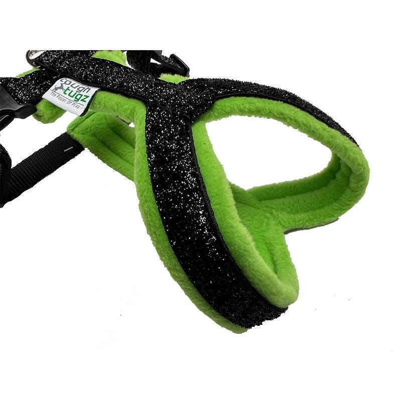 Green Sparkly Fleece Harness