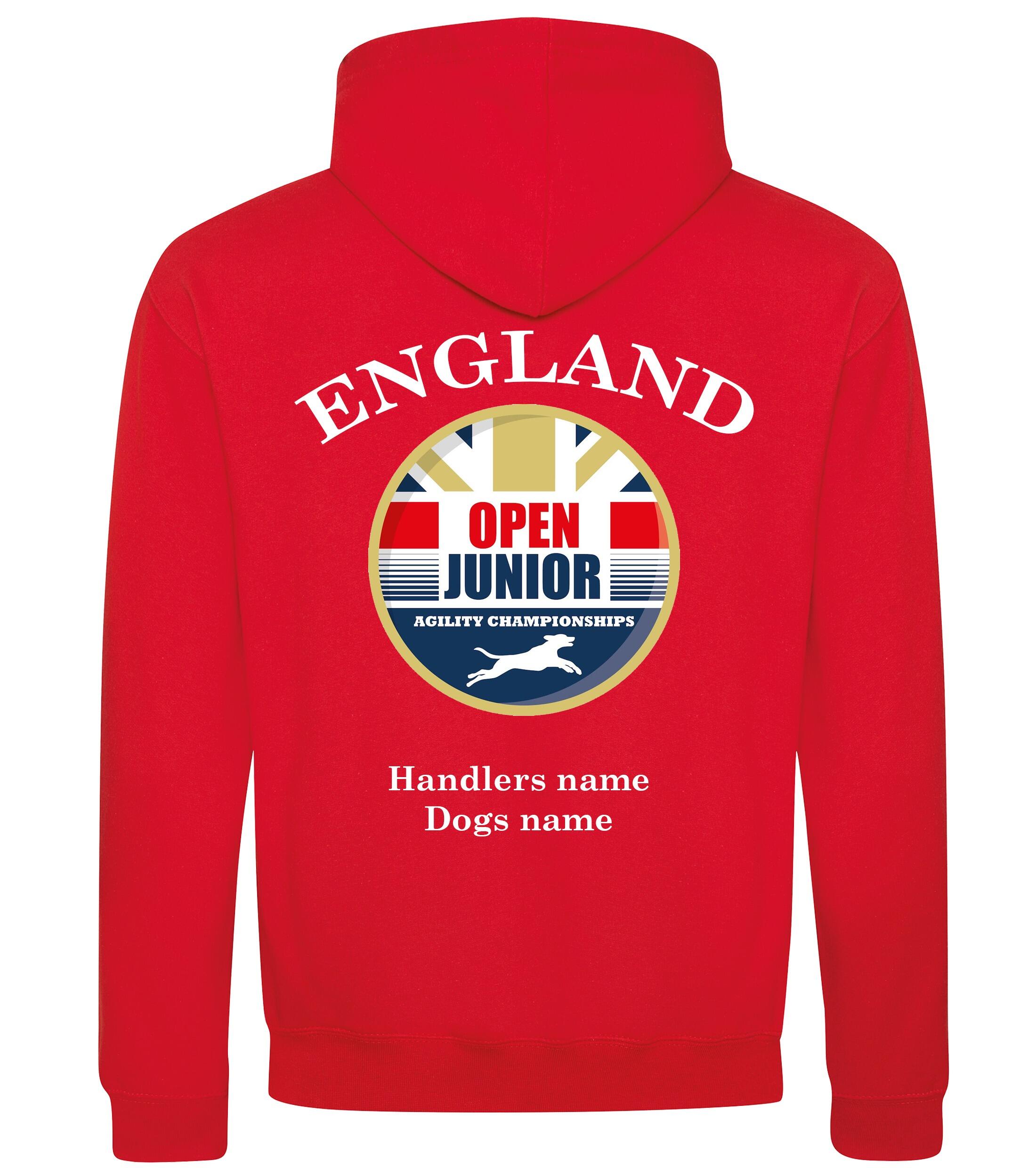 OJAC 2024 Red-Black Contrast Hoodie (England)