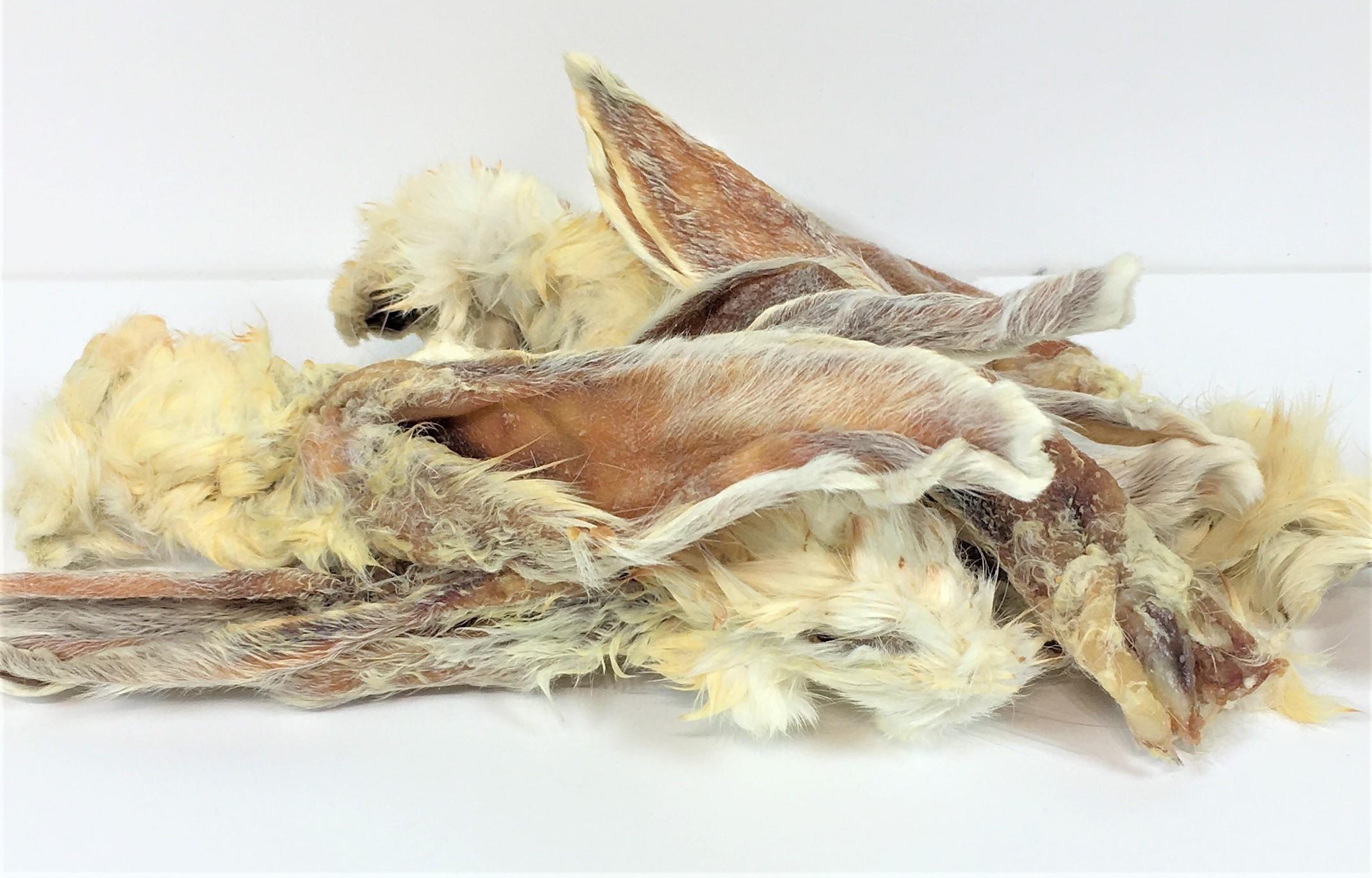 Rabbit Ears with Fur 1 Kilo Premium Quality