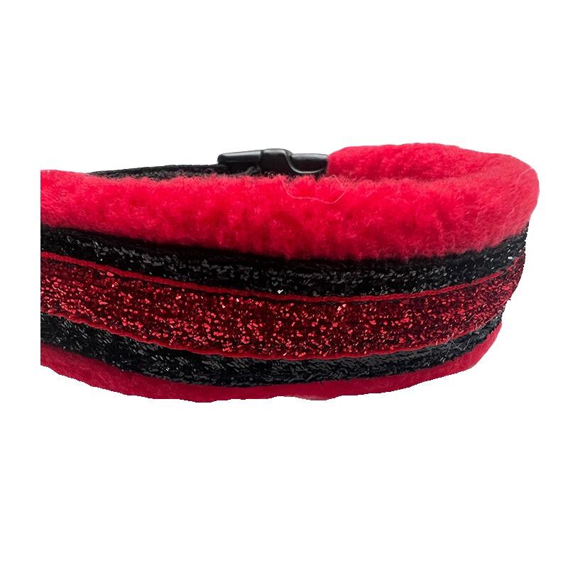 Red Sparkly Fleece Collar