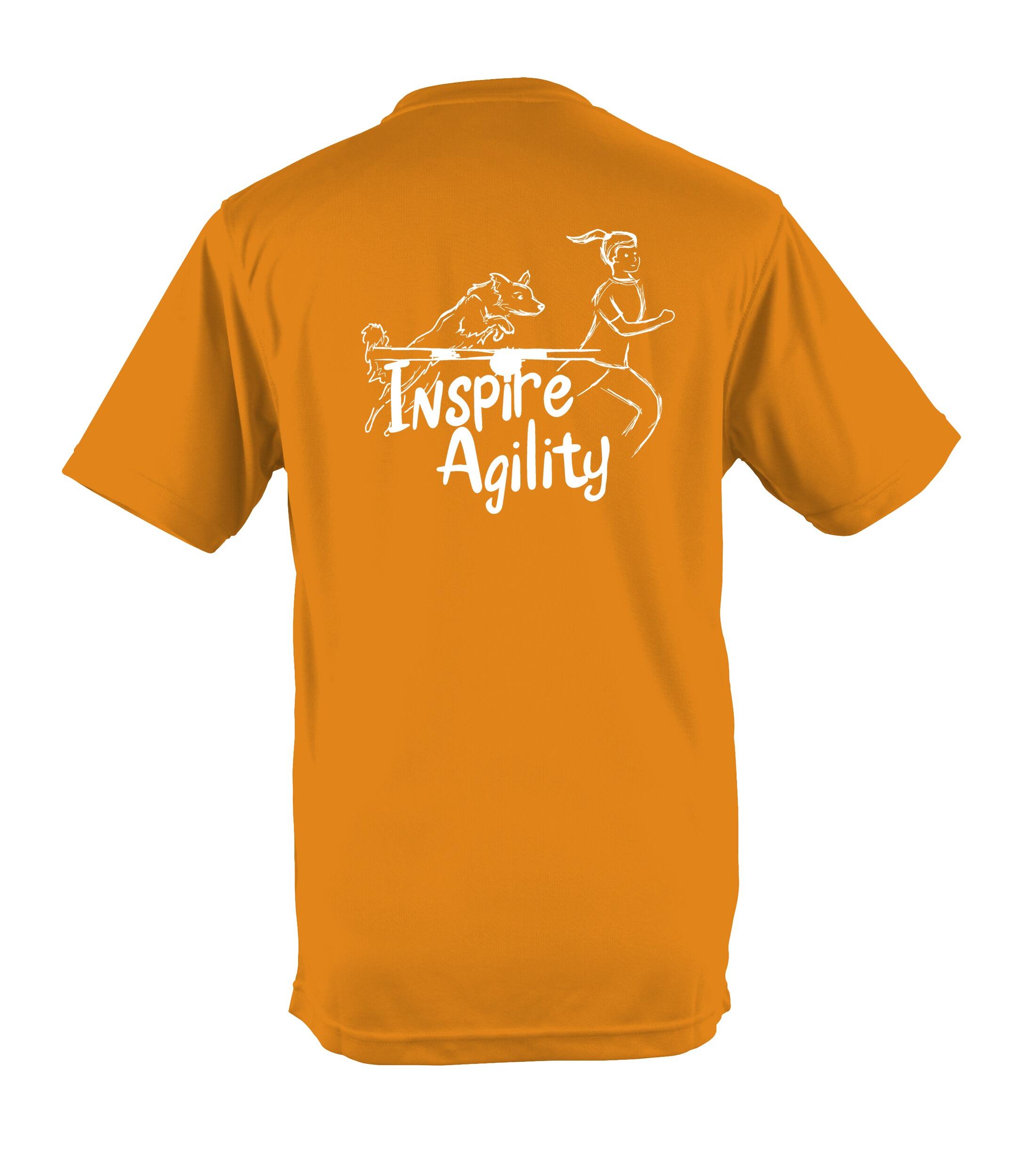 Inspire Agility 2023 Cool T-Shirt Orange Crush (White)
