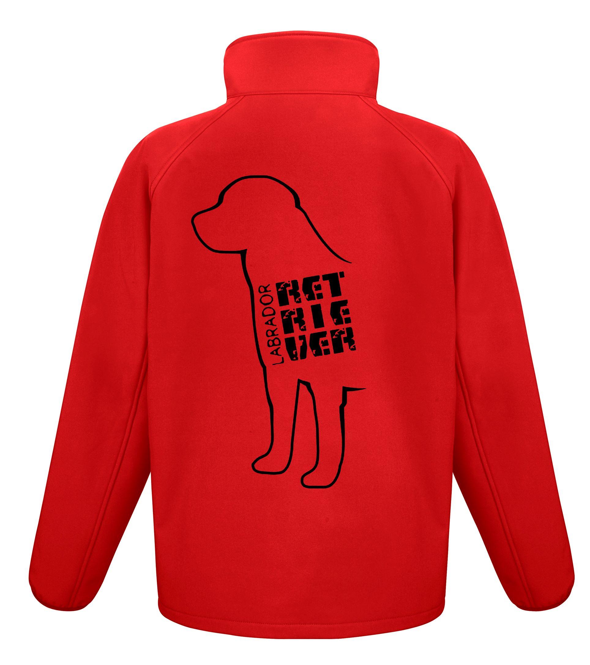 Softshell Jacket with Exclusive Dogeria Labrador Retriever Dog Breed Design