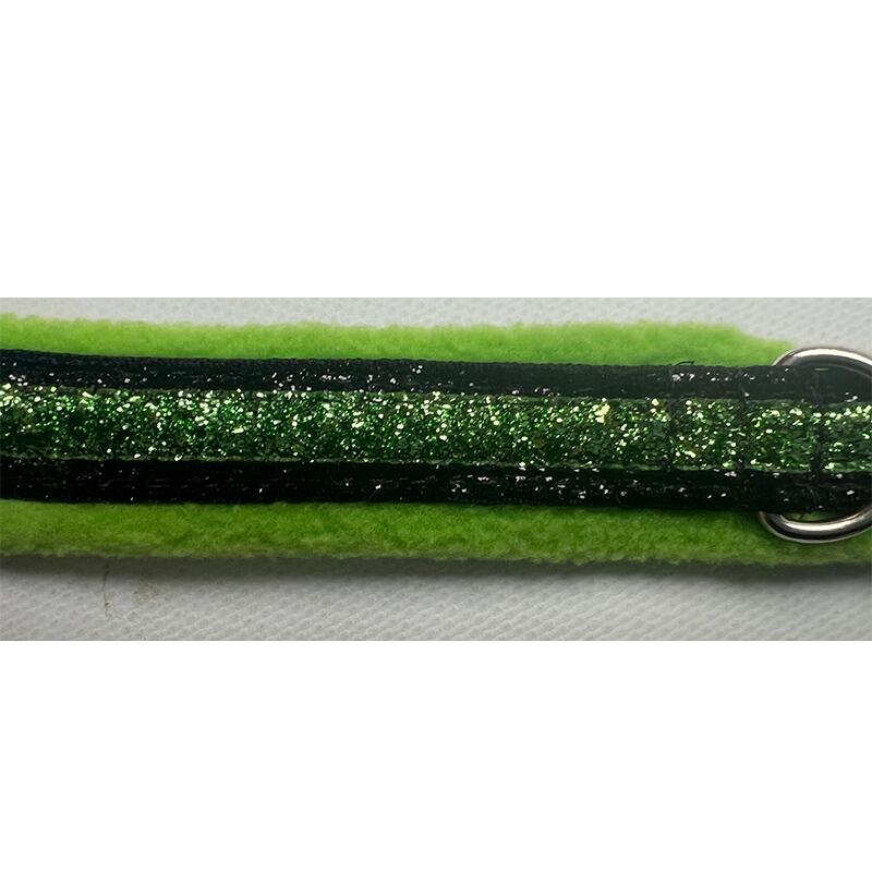 Green Sparkly Fleece Collar