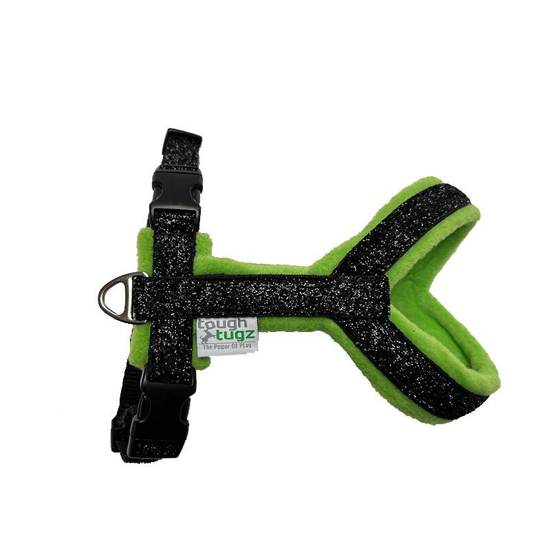 Green Sparkly Fleece Harness
