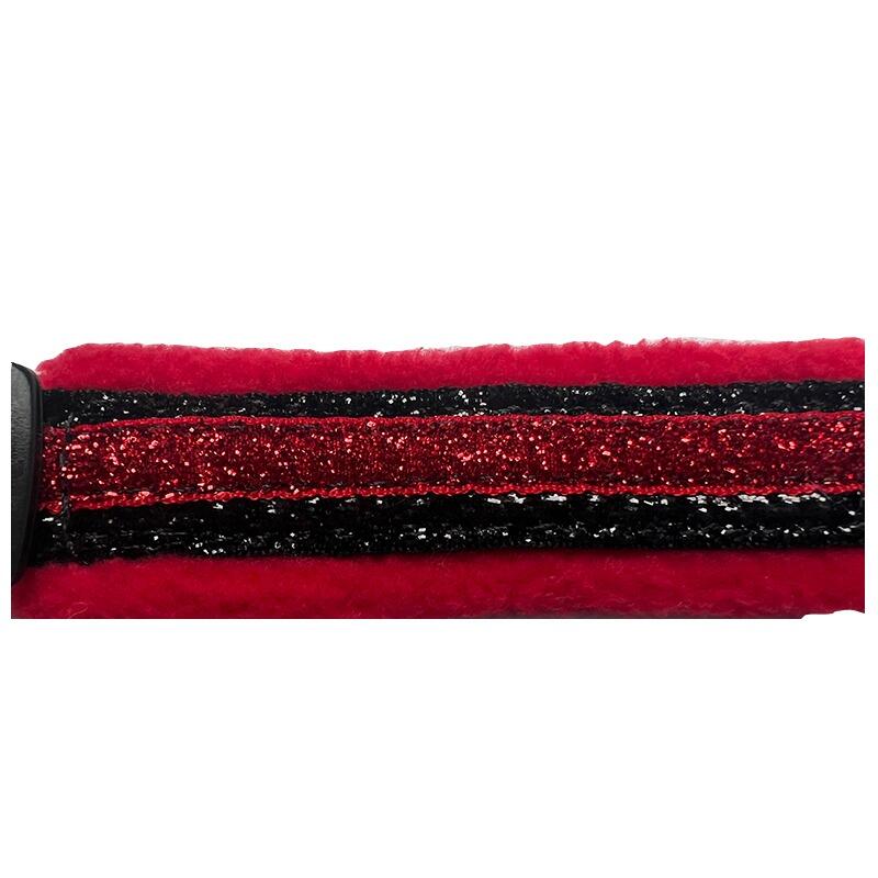 Red Sparkly Fleece Collar