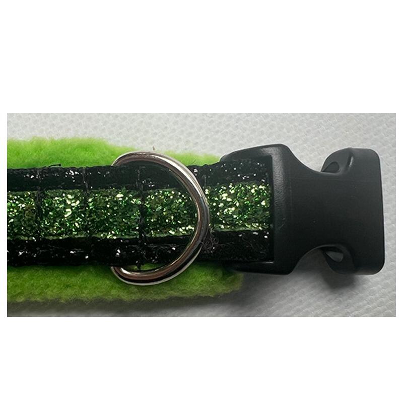 Green Sparkly Fleece Collar