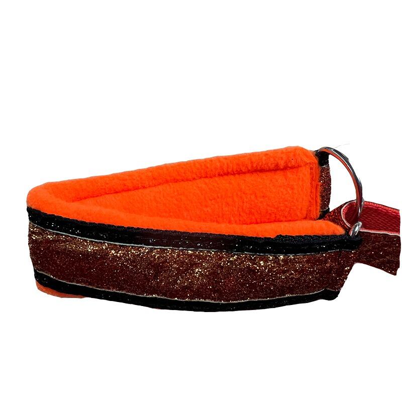 Orange Double Sparkle Slip Collar