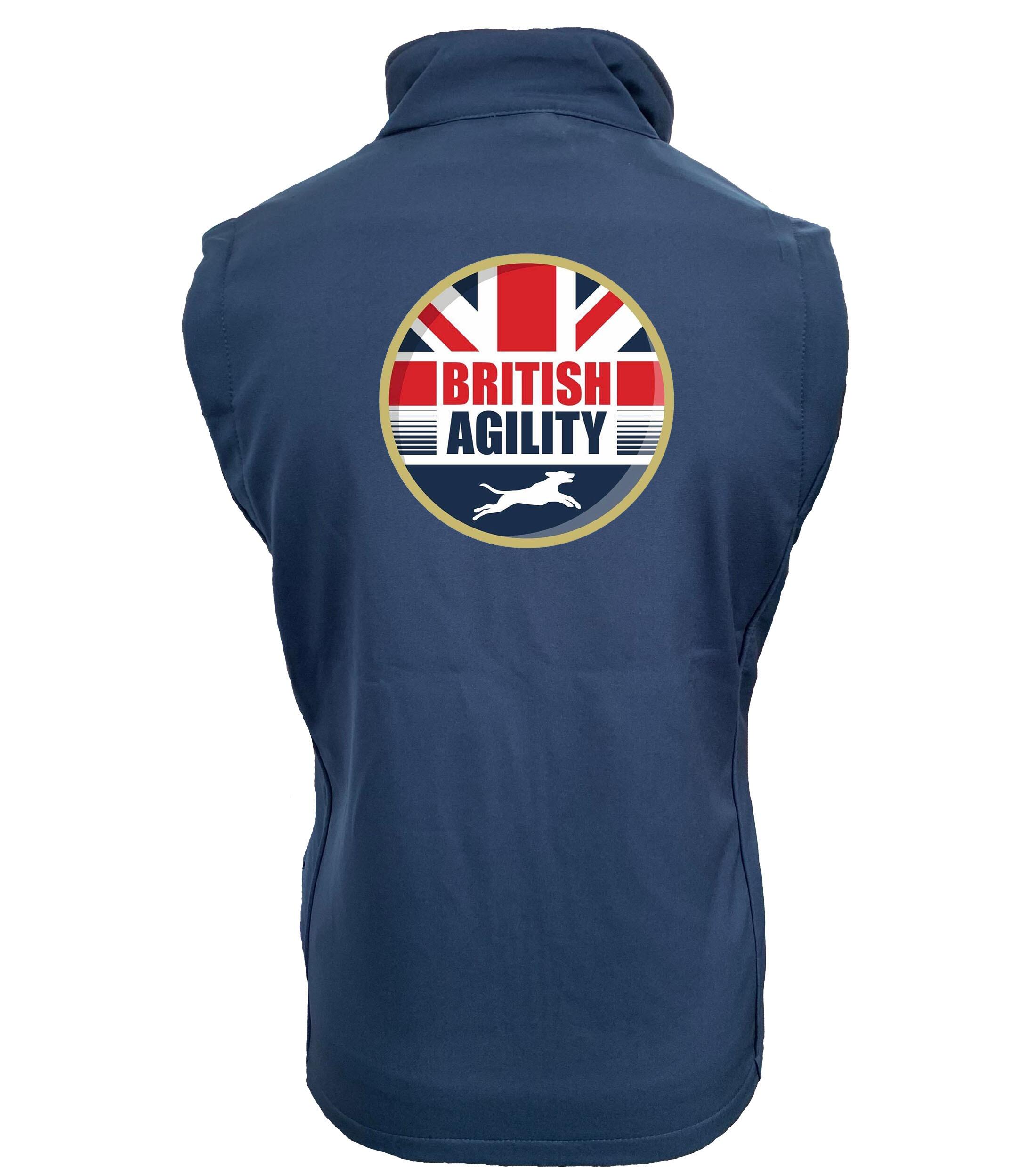 British Agility 2023 Soft Shell Jacket Navy Royal