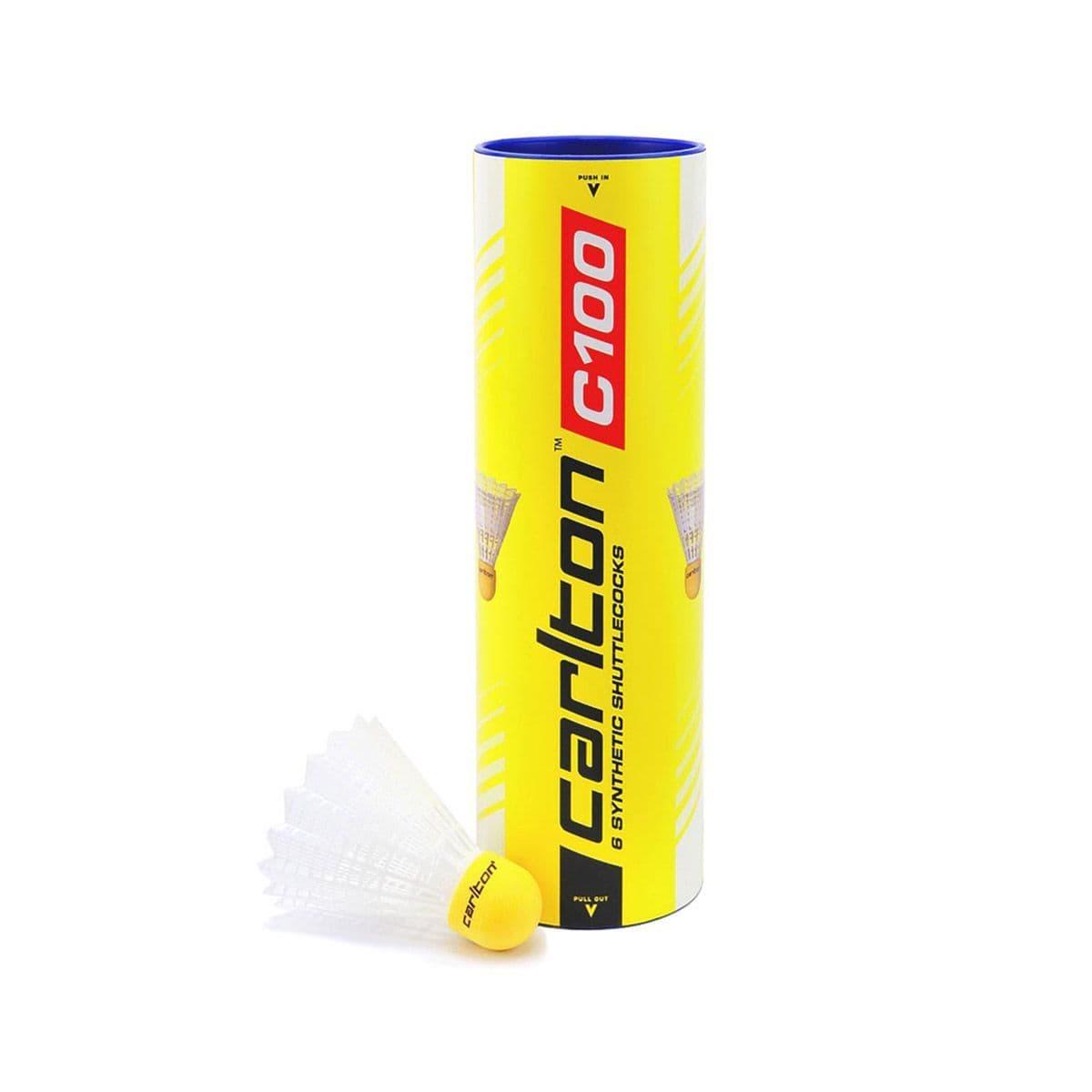 Badminton Shuttlecock Carlton F2 Medium Speed S - Tube Of 6 Birdies ...