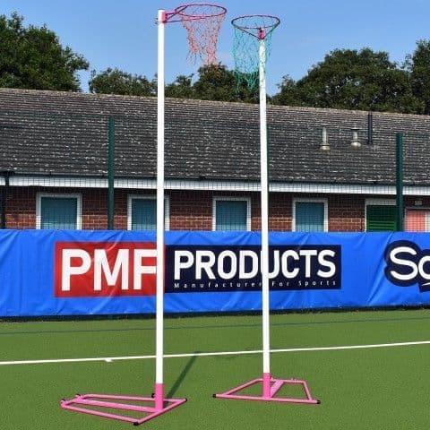 Sabre Practice Wheelaway Netball Posts pair