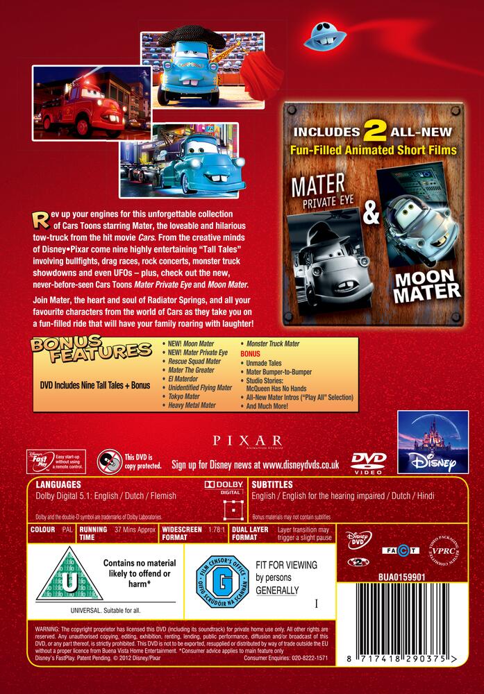 Cars - Toon - Maters Tall Tales DVD | Deff.com