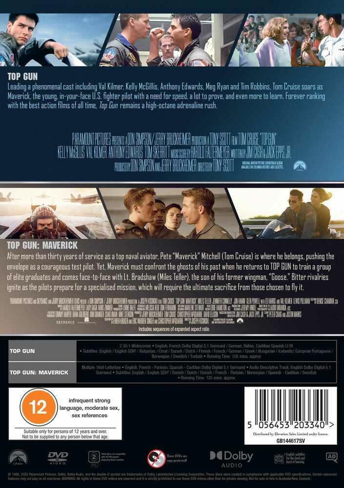 Top Gun / Top Gun - Maverick DVD | Deff.com