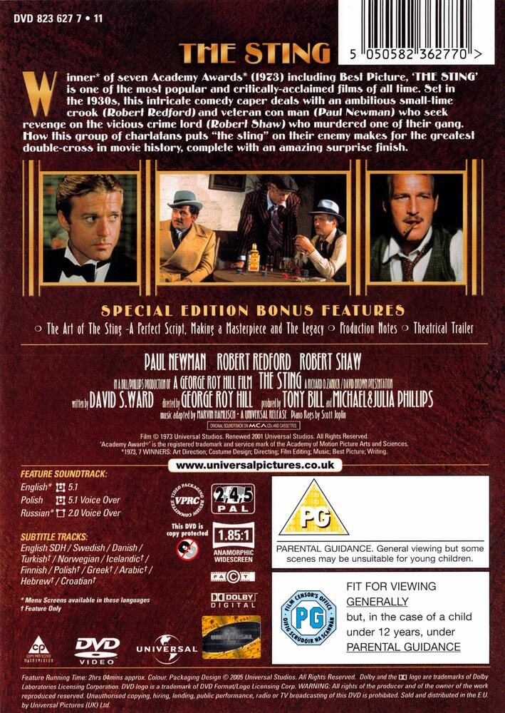 The Sting - Special Edition DVD | Deff.com