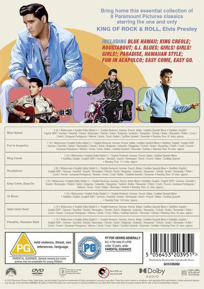 Elvis - Lights Camera Elvis Collection (8 Films) DVD | Deff.com