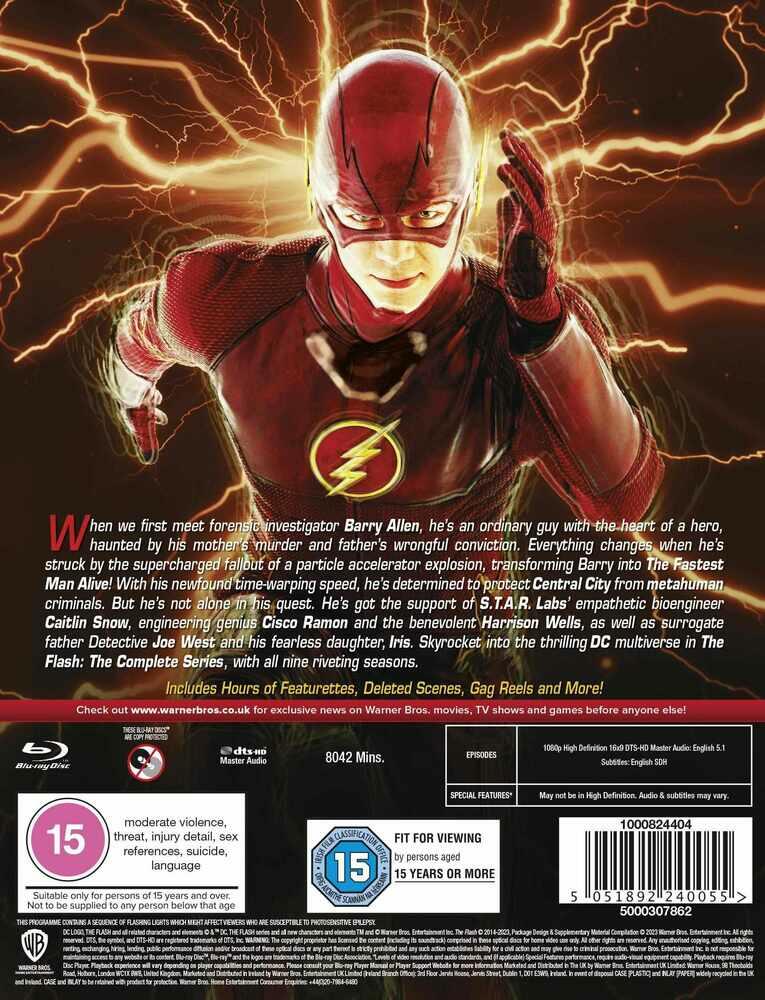 The Flash Seasons 1 to 9 Complete Collection Blu-Ray | Deff.com