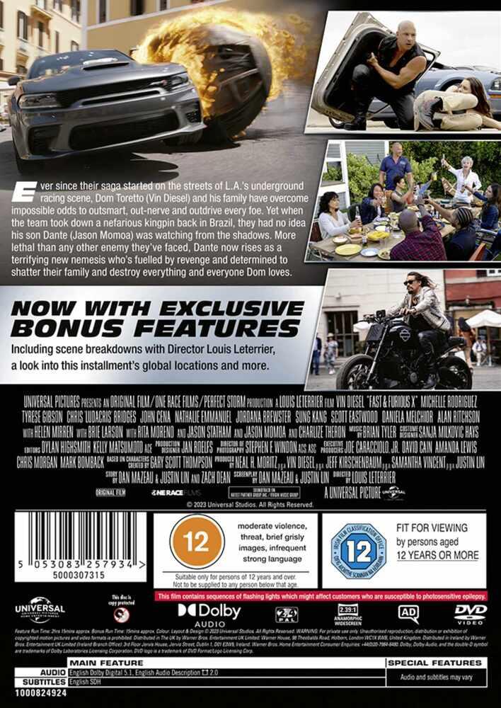 Fast & Furious 10 - Fast X DVD | Deff.com