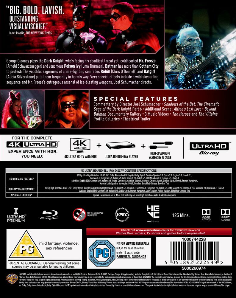 Batman & Robin 4K Ultra HD + Blu-Ray | Deff.com
