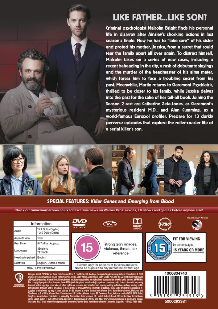 Prodigal Son Season 2 DVD | Deff.com