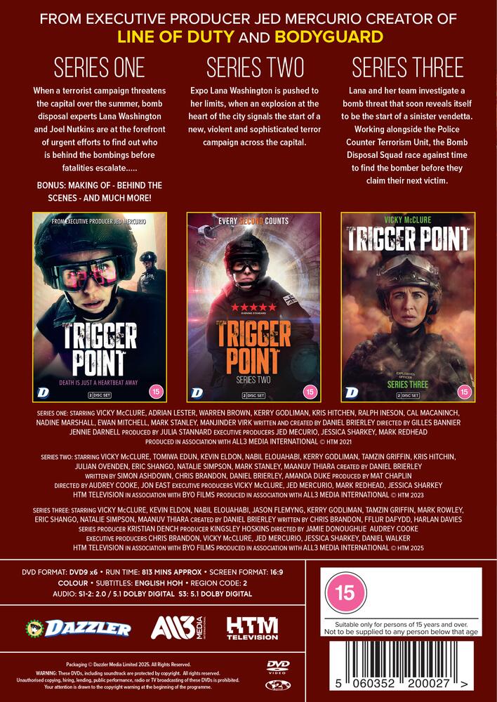 Trigger Point Series 1 to 3 DVD | Deff.com