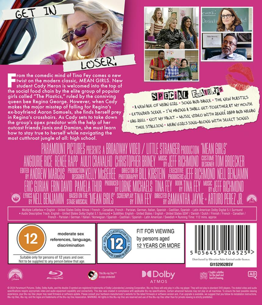 Mean Girls (2024) (Sing Along Edition) Blu-Ray