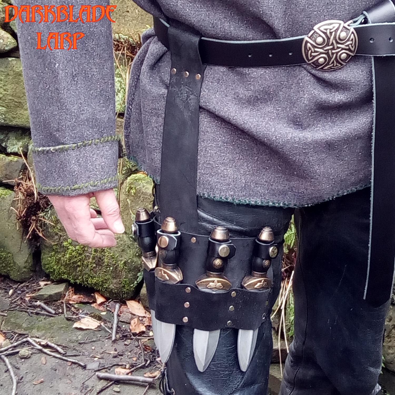Throwing Knife Leg Sheath 5 Rack