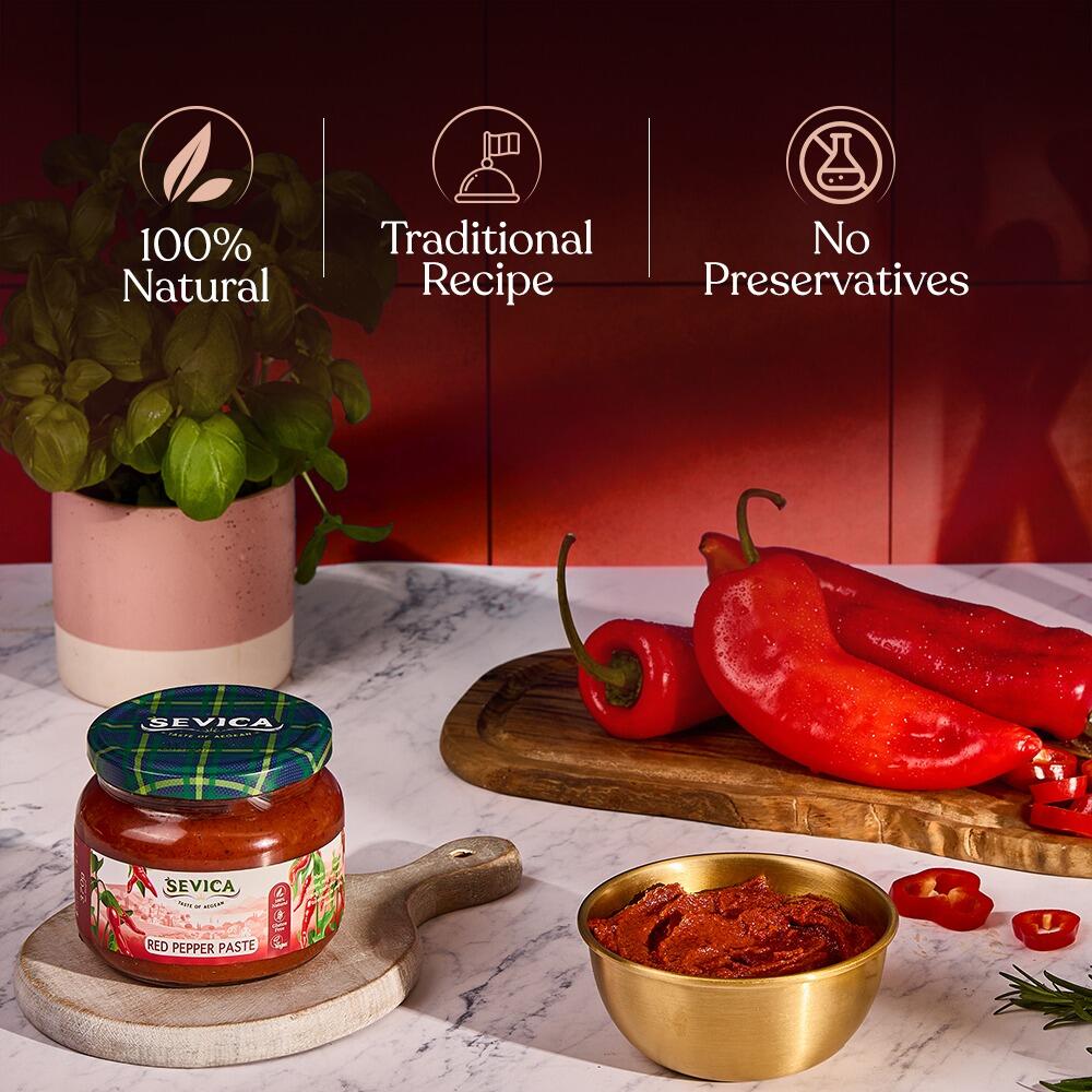 Sevica Traditional Red Pepper Paste (370g) | No Additives