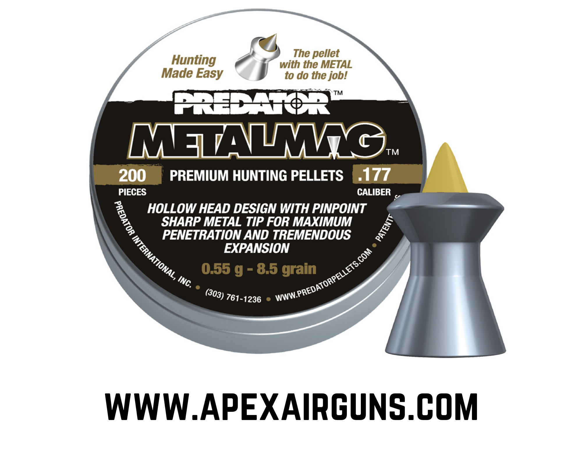 JSB Predator Metalmag .177 4.52mm 8.5gr (QTY 200)