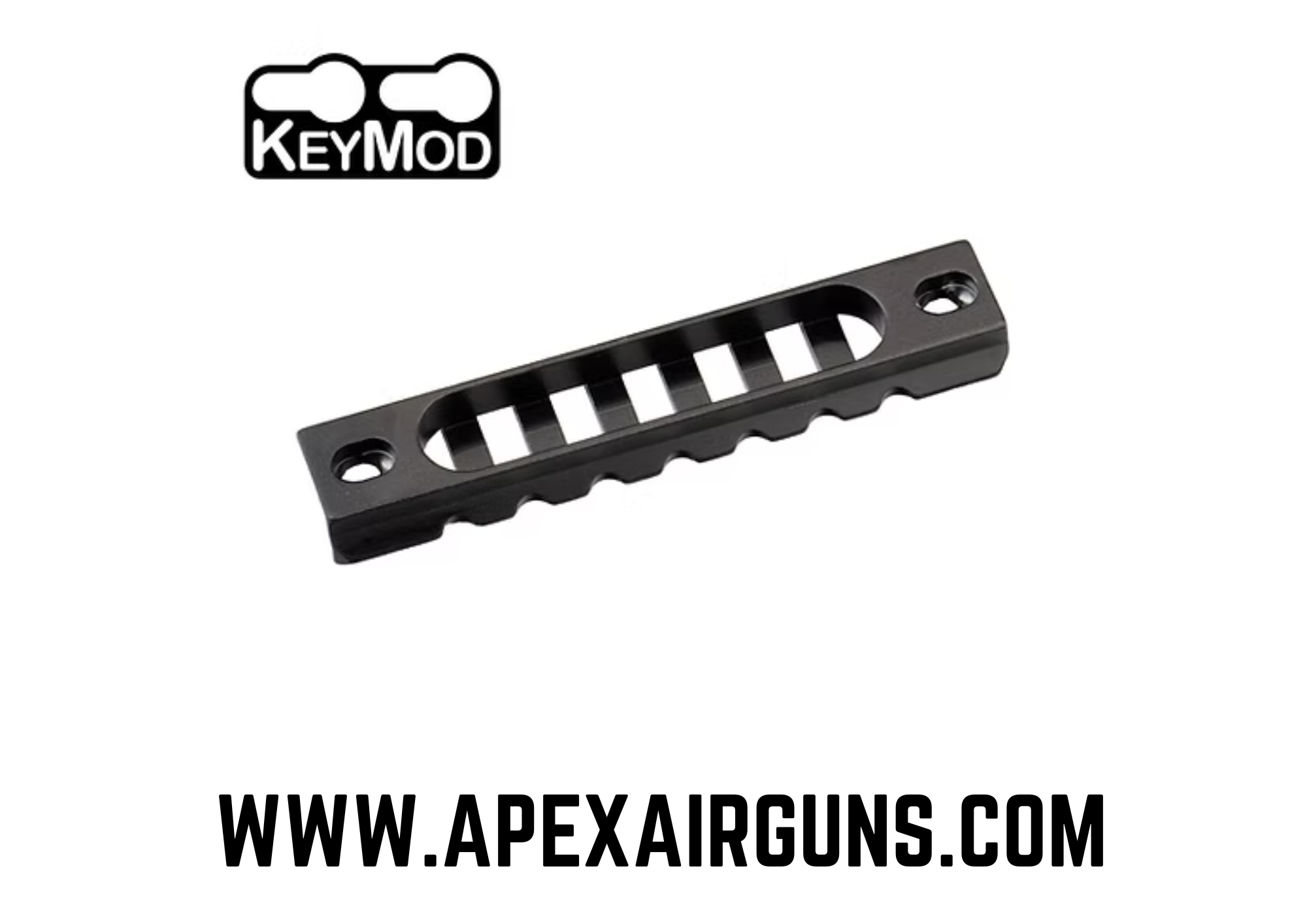 Picatinny/Weaver Key Mod Rail Section - 4 Inch