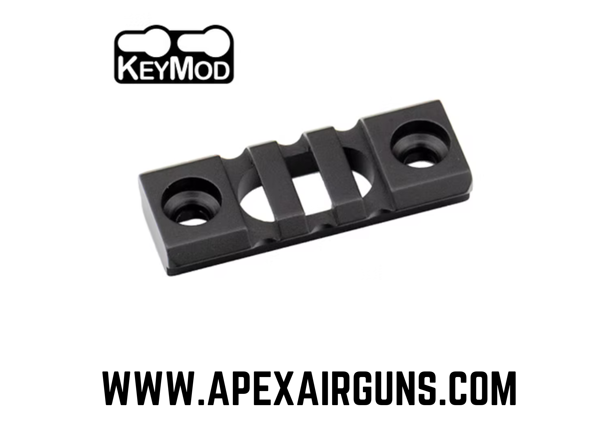 Picatinny/Weaver Key Mod Rail Section - 2 Inch