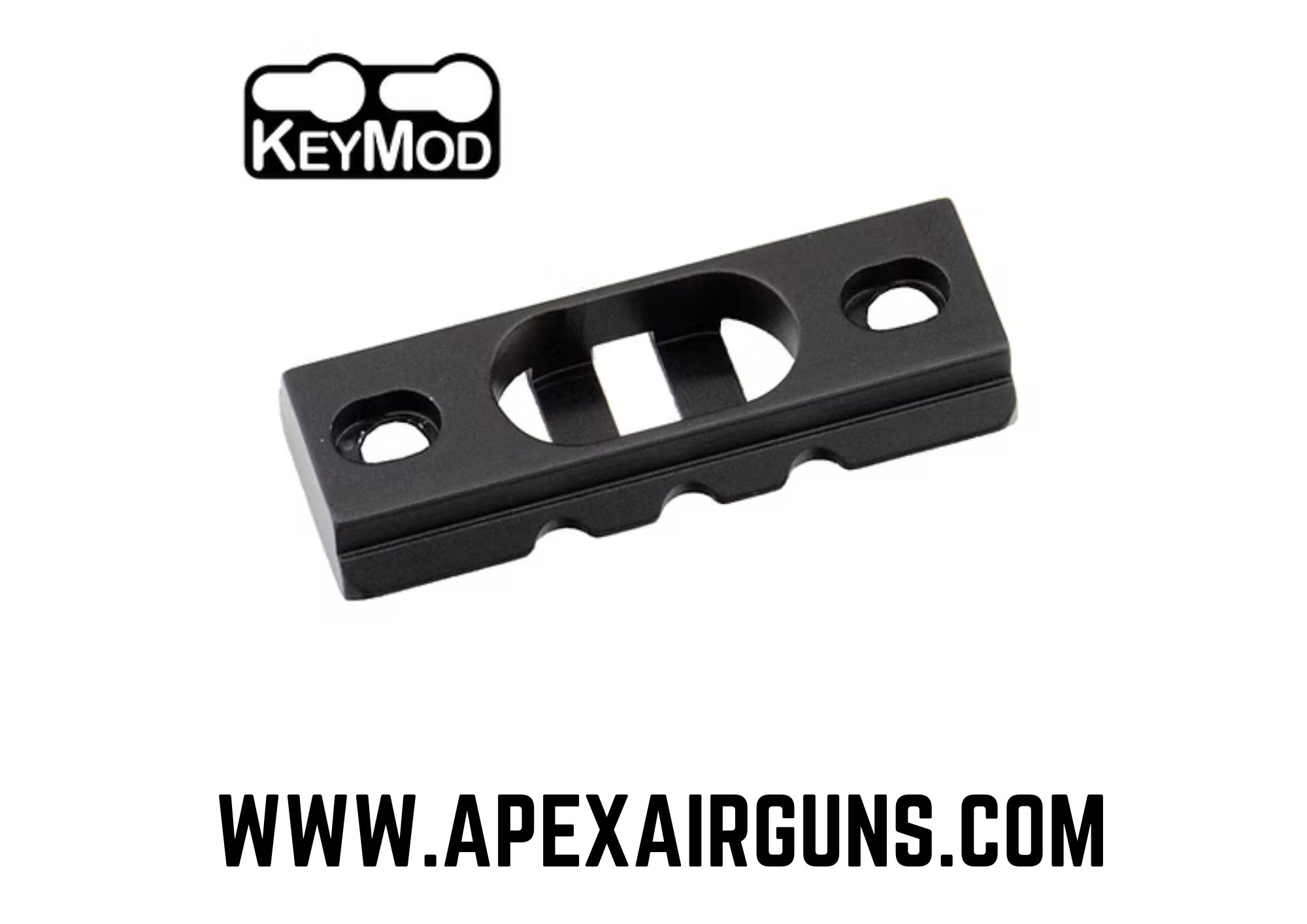 Picatinny/Weaver Key Mod Rail Section - 2 Inch