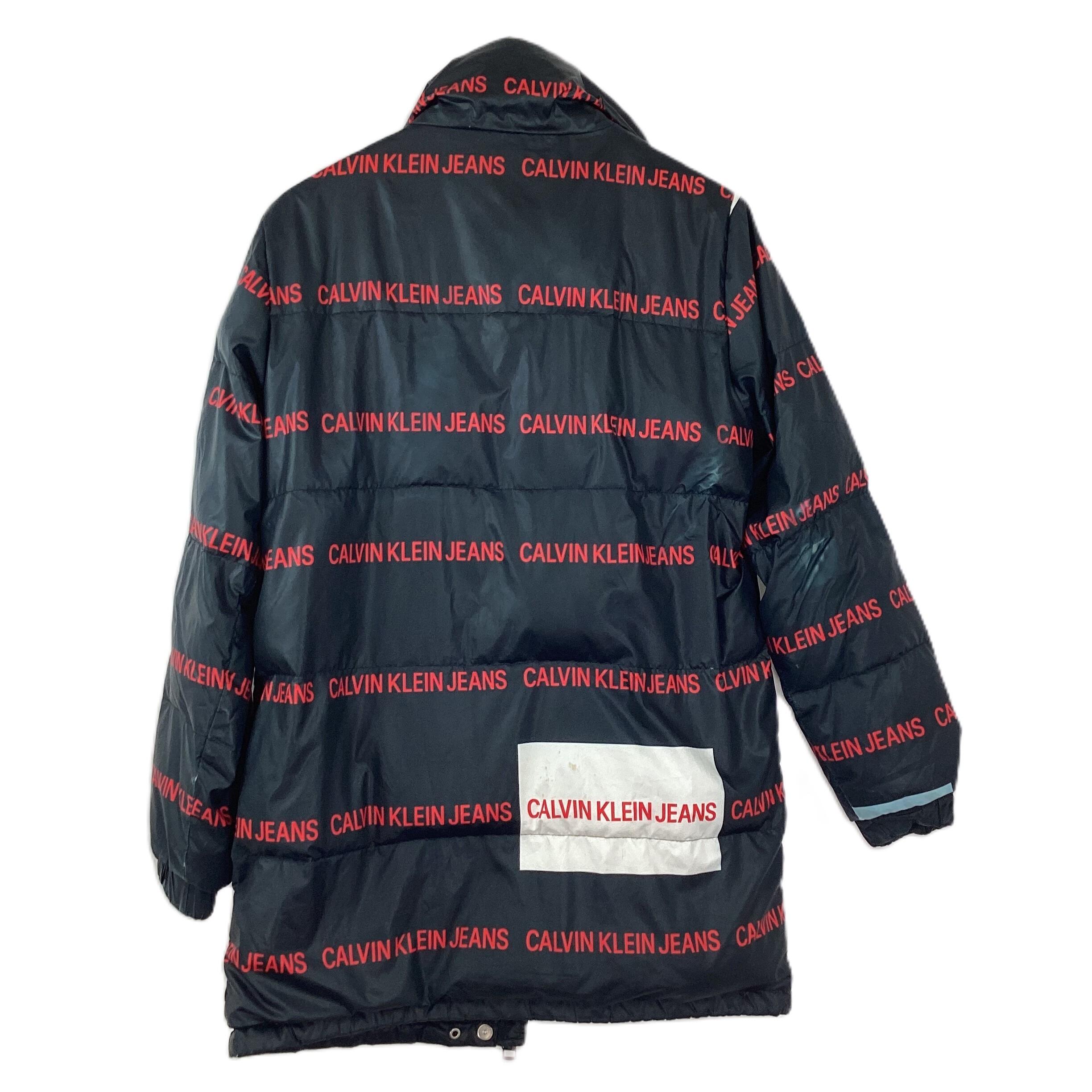 Calvin klein jeans multi logo down puffer jacket store