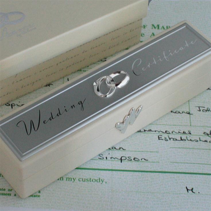 Amore Wedding Certificate Box