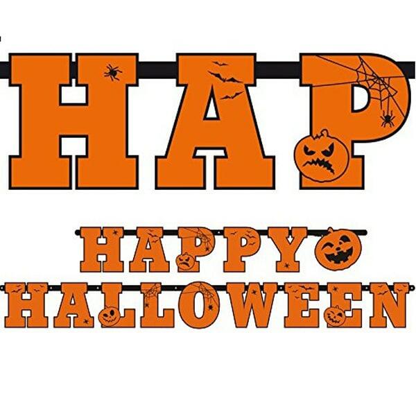 Happy Halloween Letter Banner - 2.1 Metres Long