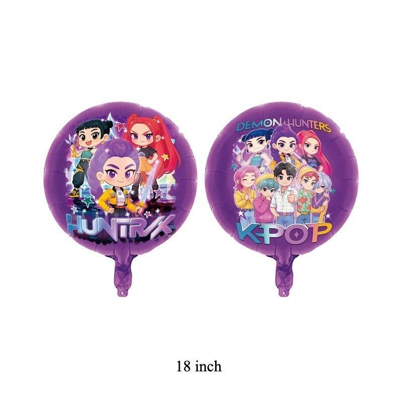 Kpop Demon Hunters 18" Double Sided Helium Filled Foil Balloon ...