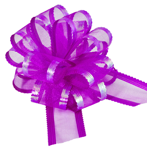 50mm Organza Pull Bows - Choose Colour